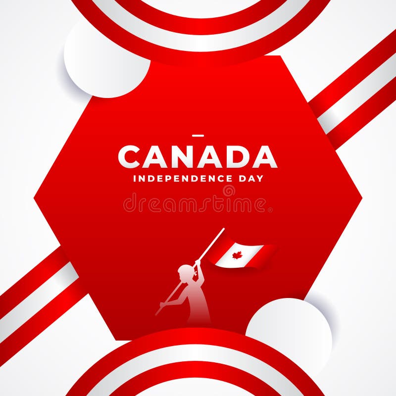Canada Independence Day Background Design Stock Vector - Illustration ...
