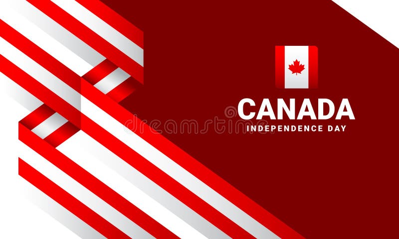 Canada Independence Day Event Celebrate Stock Vector - Illustration of ...