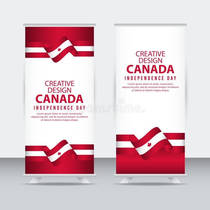 Canada Independent Day Poster Creative Design Illustration Vector ...
