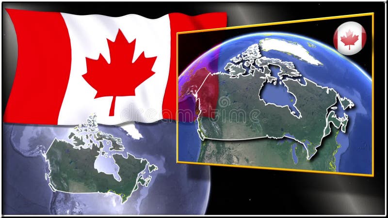 Canada Infographic Animation Map Stock Video - Video of animation, male ...