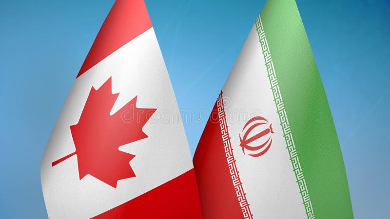 Canada and Iran Half Flags Together Stock Illustration - Illustration ...
