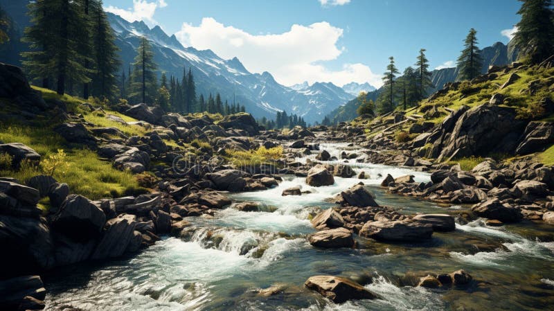 Canada Jasper National Park Waterfall Closeup View Stock Photo - Image ...