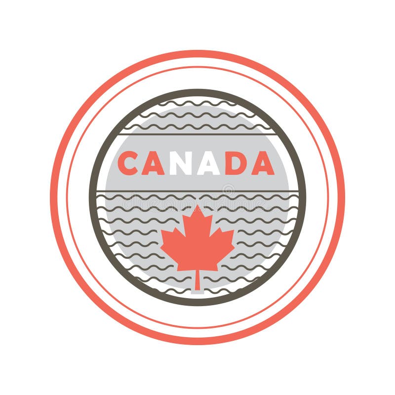 Canada Label. Vector Illustration Decorative Design Stock Vector ...