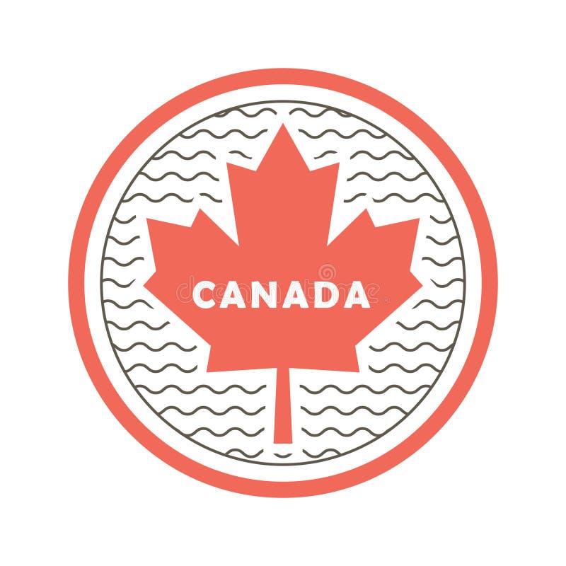 Canada Label. Vector Illustration Decorative Design Stock Vector ...