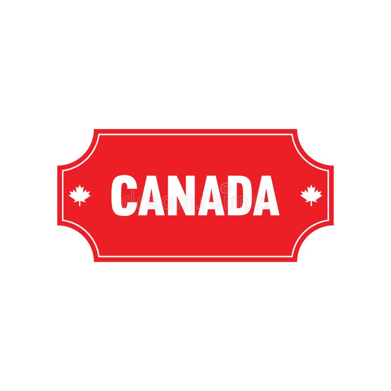 Canada Label. Vector Illustration Decorative Design Stock Vector ...