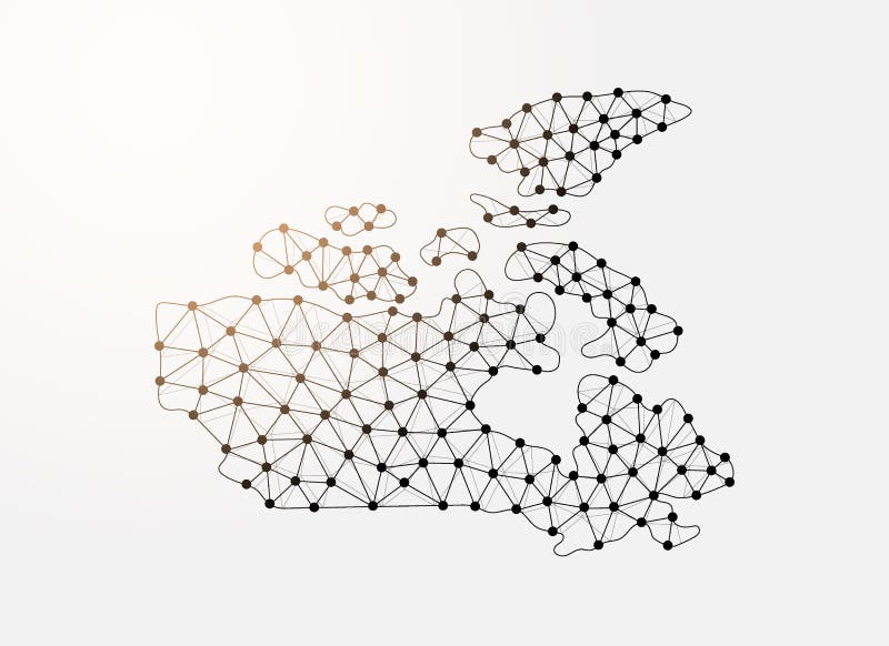 Canada Map Dots Stock Illustrations – 480 Canada Map Dots Stock ...