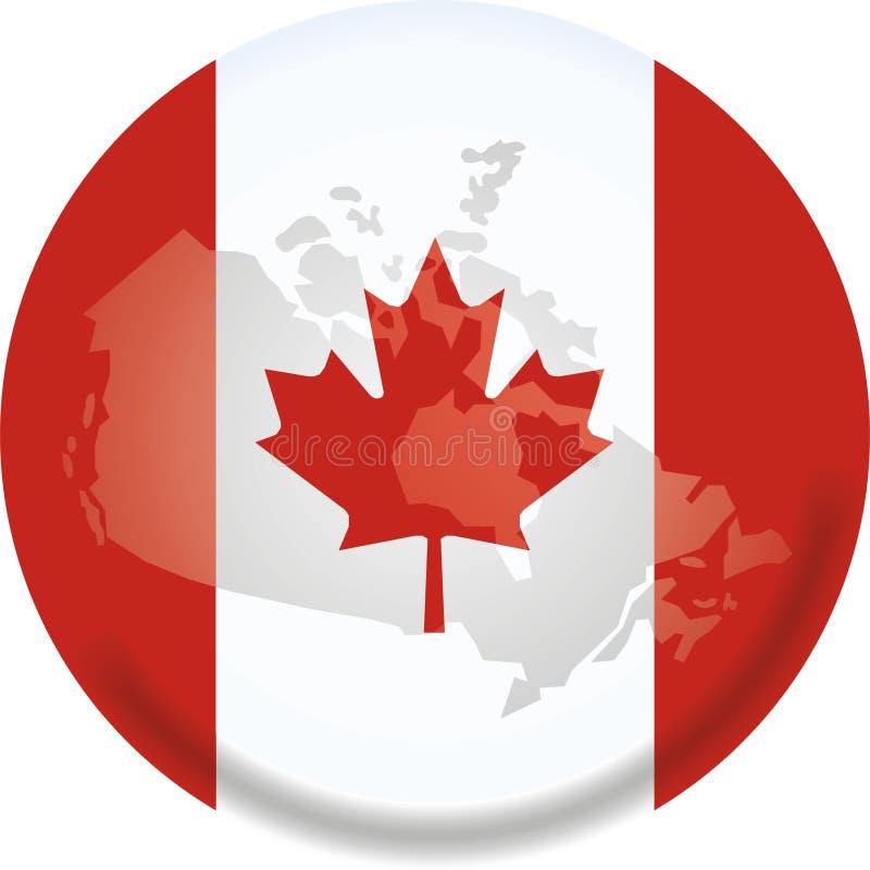 Canada map and flag stock vector. Illustration of flag - 2311730