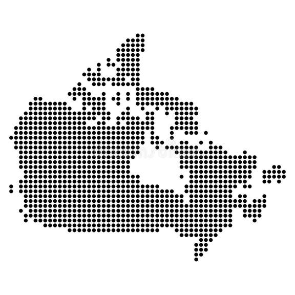 Canada Map Symbol Shape, Travel Web Flat Concept Icon Vector ...