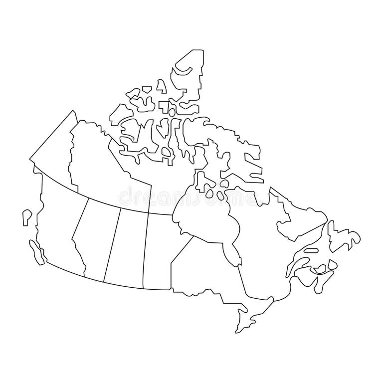 Canada Map icon stock vector. Illustration of social - 283030484