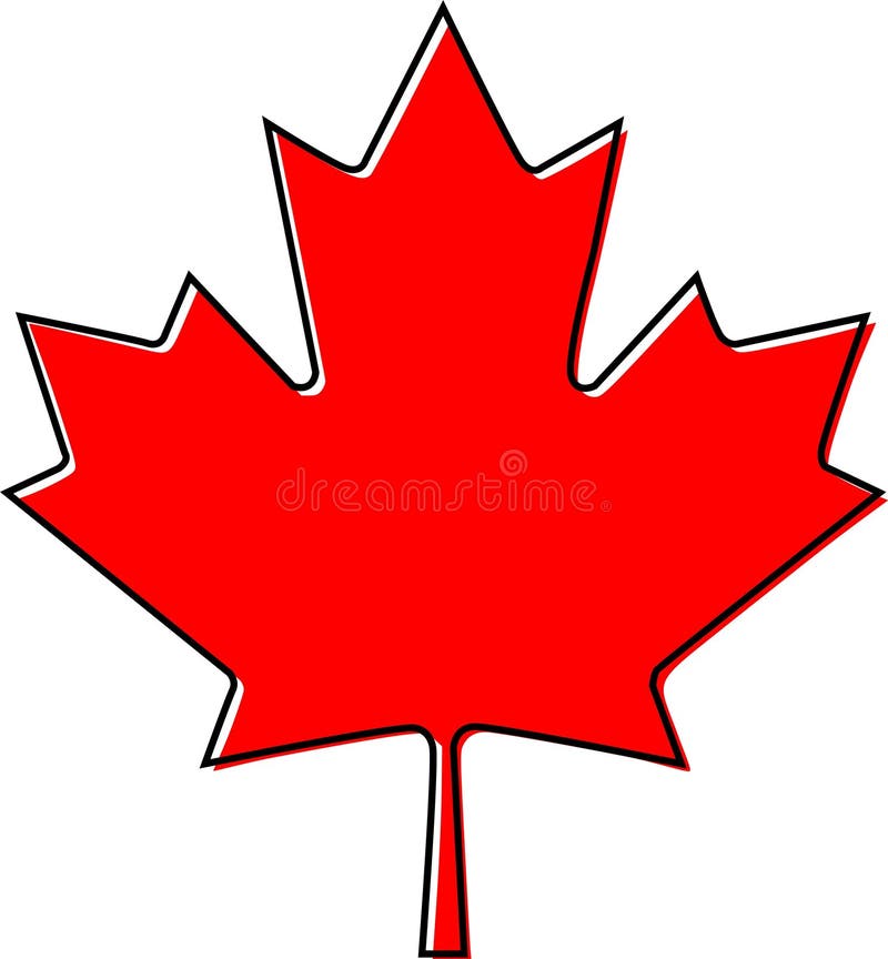 Canada Day Maple Leaf Border Stock Illustration - Illustration of ...