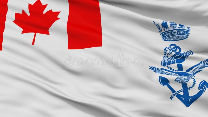 Canada Naval Ensign Flag Closeup View Stock Illustration - Illustration ...