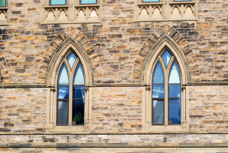 Canada Parliament Building Windows Stock Photo - Image of politics ...