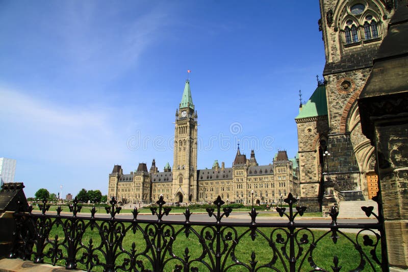 Canada Parliament Historic Building Stock Photo - Image of nation ...
