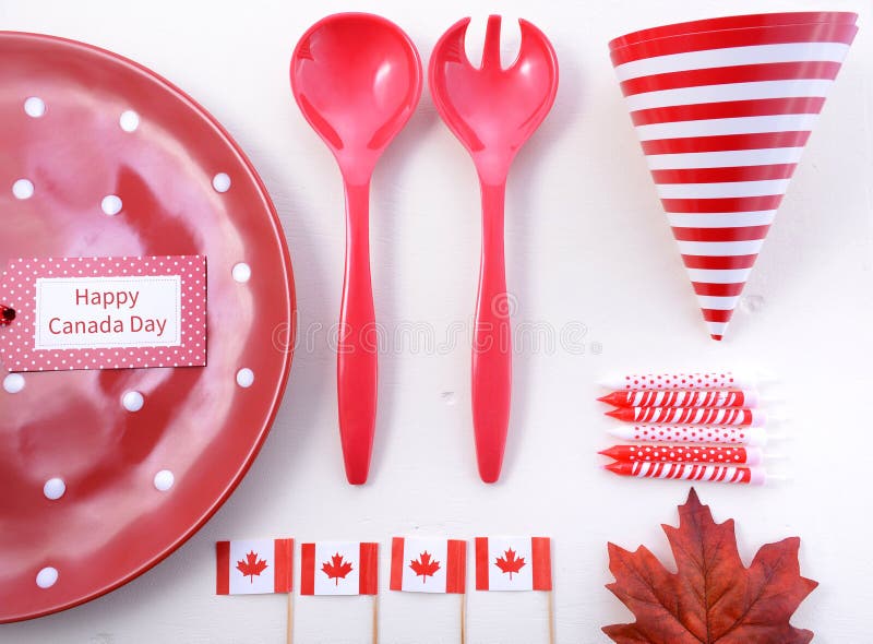 Canada Party Table Background Stock Photo - Image of july, celebrate ...