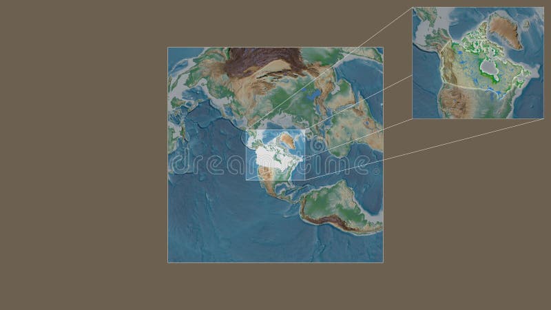 Canada - Physical. Area Extracted Stock Illustration - Illustration of ...