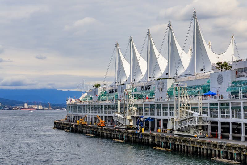 Canada Place Five Sails in Downtown Vancouver Canada Editorial ...