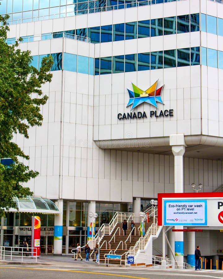 Canada Place, Vancouver, B C Redactionele Fotografie - Image of ...