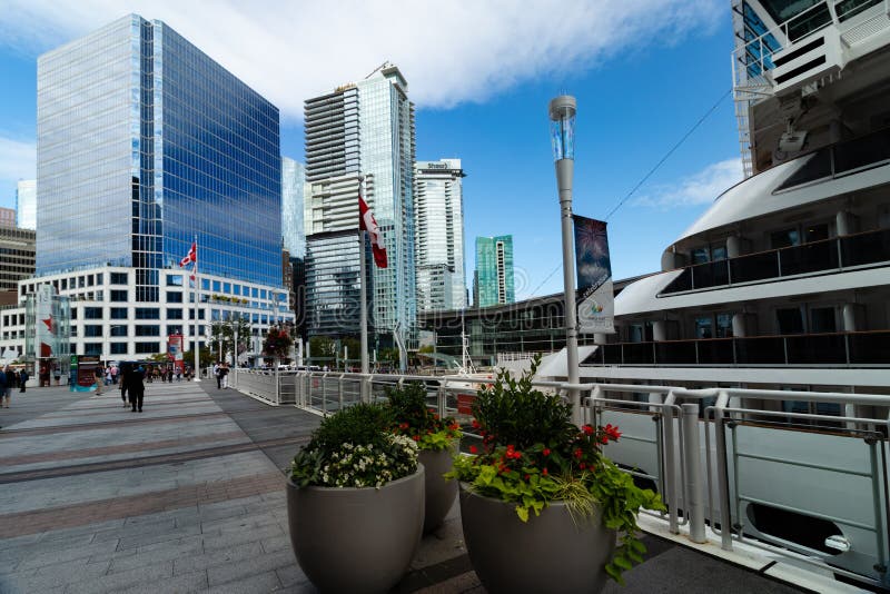 Waterfront in Vancouver, British Columbia Editorial Photo - Image of ...