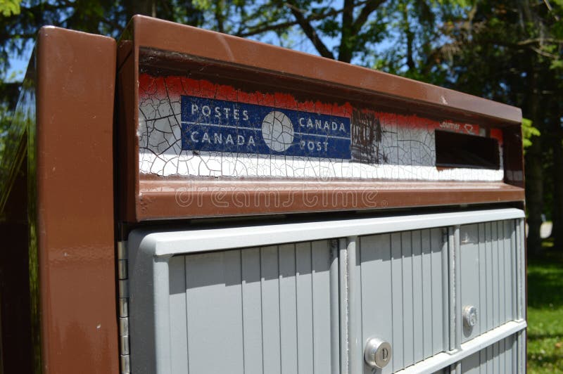 Canada Post Mailbox editorial stock image. Image of mailbox - 54892539