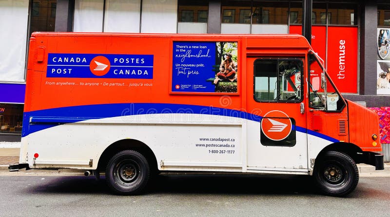 Canada Post Vehicle editorial image. Image of highway - 274524935