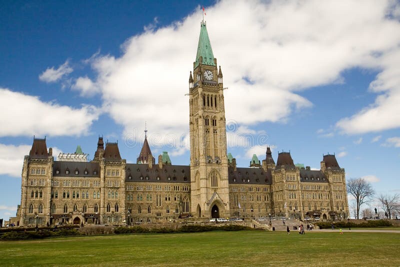 Canada S Parliament Building Stock Photo - Image of flag, historic: 8960594