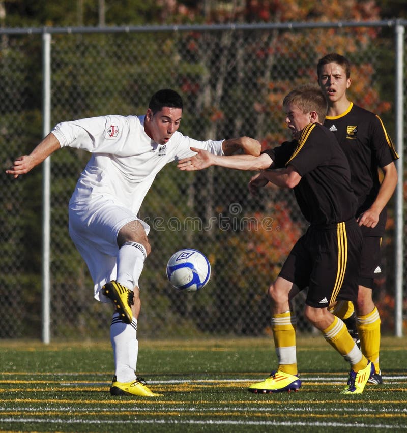 Canada Soccer Players Battle Ball Kick Editorial Image - Image of foot ...