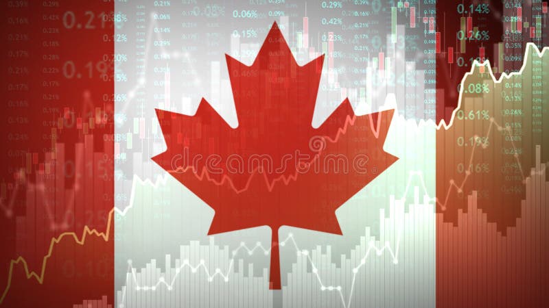 Canada Stock Market Growth and Financial Data Visualization Stock ...