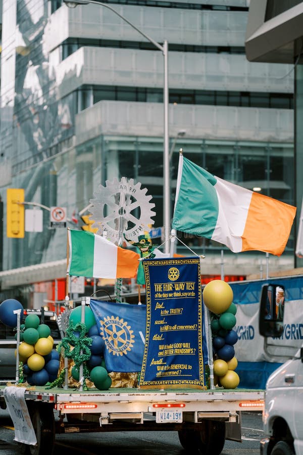 Canada, Toronto - 16 March 2025: Saint Patrick Day Parade. Festive ...