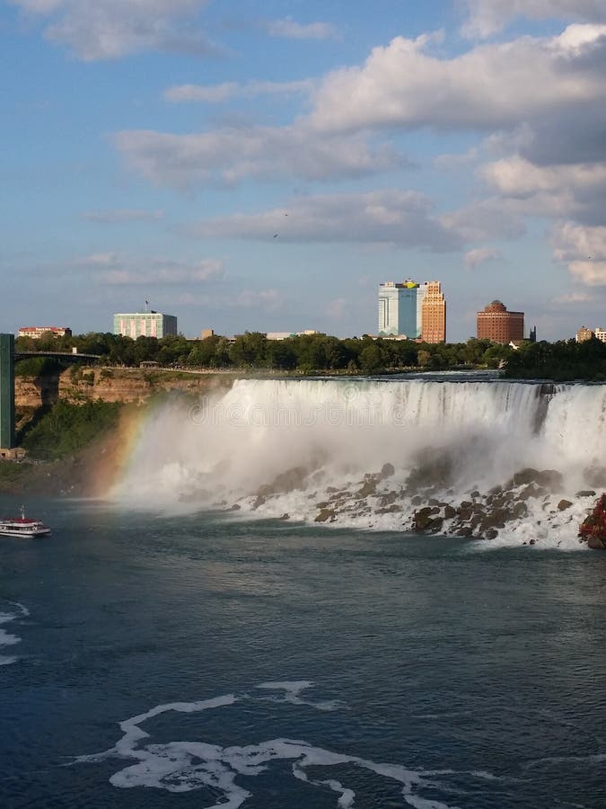 Canada Toronto Niagra Falls Rainbow Stock Photo - Image of falls ...