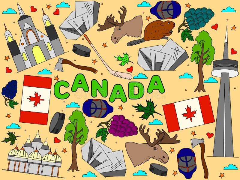 Canada vector illustration stock vector. Illustration of beer - 70603040