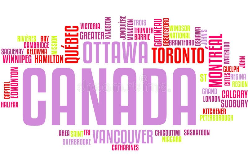 Canada Word Cloud Stock Illustrations – 184 Canada Word Cloud Stock ...