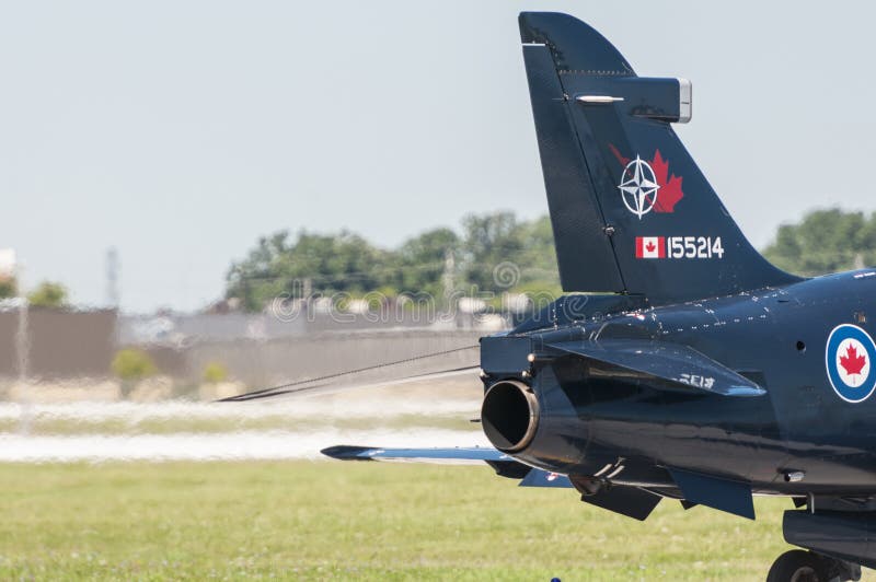 Canadian 155214 Bae Ct-155 Hawk Editorial Image - Image of display ...