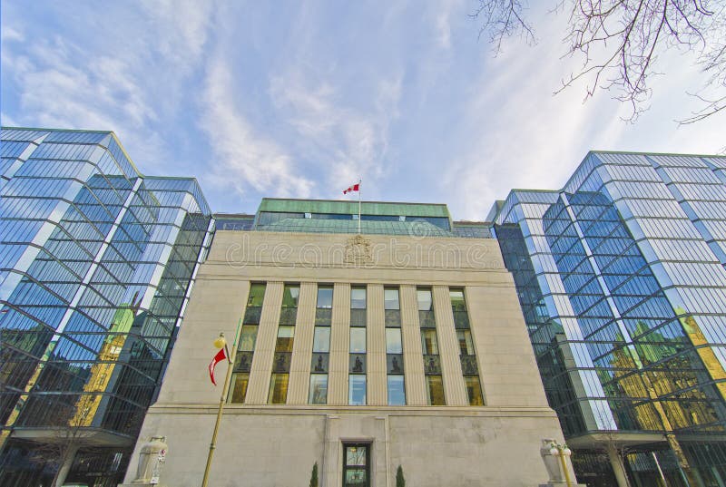 Bank of Canada Building in Ottawa Downtown. Editorial Stock Photo ...
