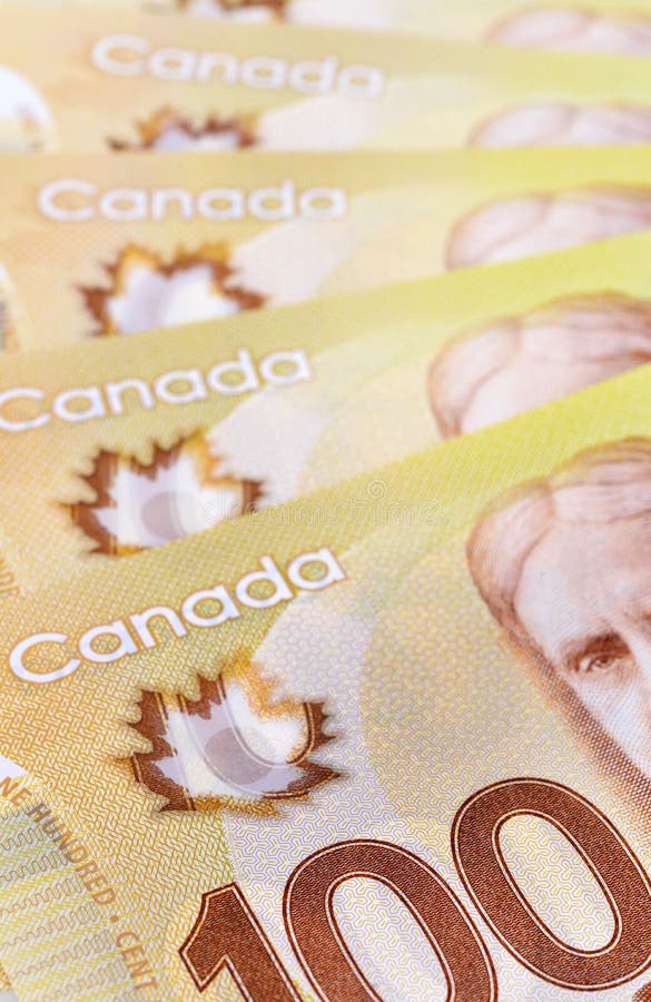 Canadian Banknotes Background Editorial Image - Image of paper, dollar ...
