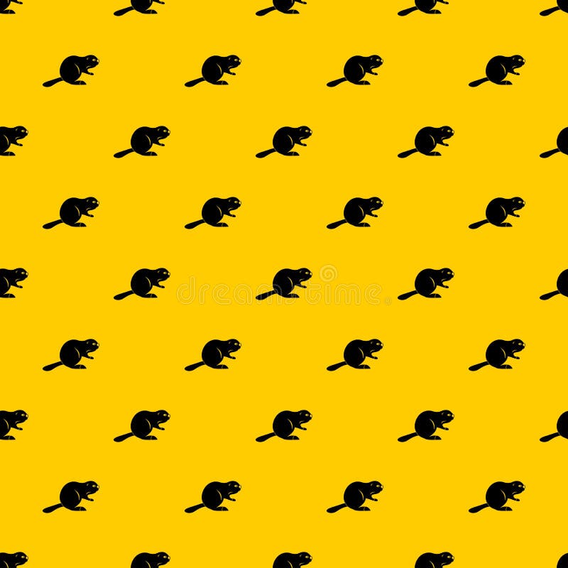 Canadian Beaver Pattern Vector Stock Vector - Illustration of canadian ...
