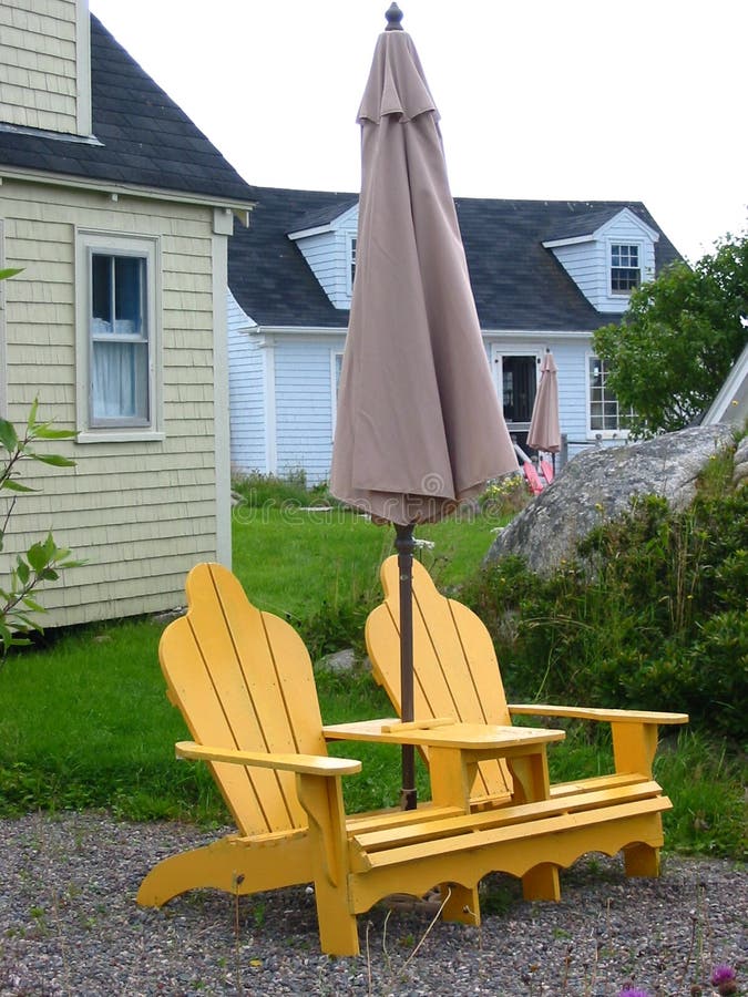 Canadian chair stock photo. Image of relax, yellow, typical - 57372