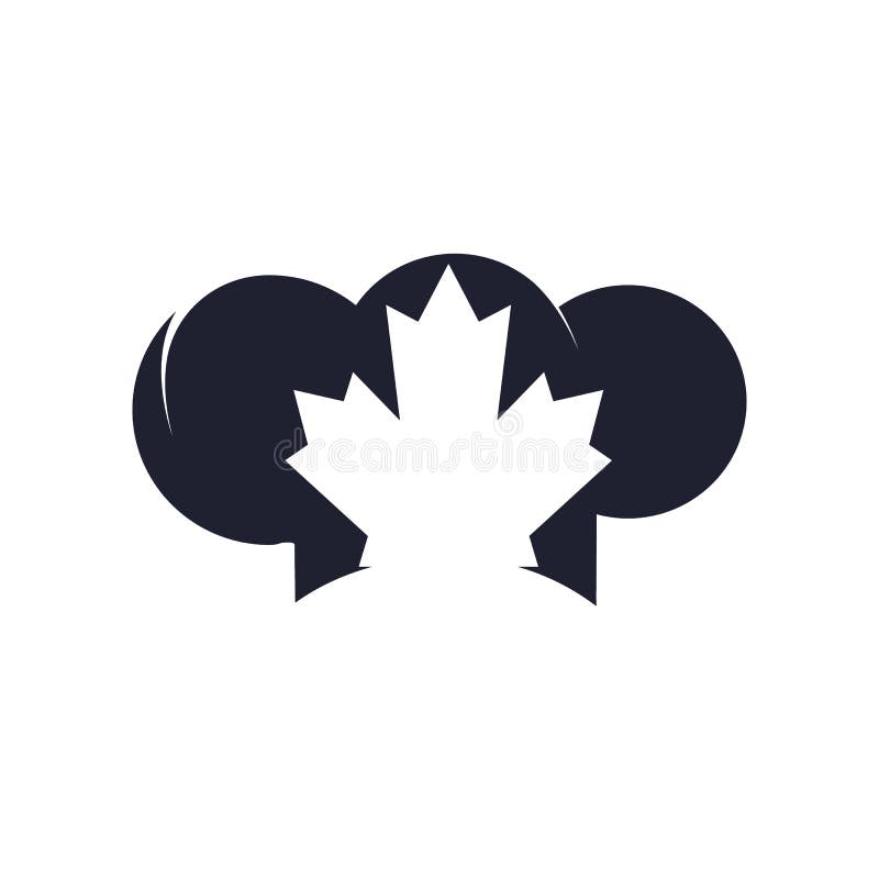 Canadian Chef Vector Logo Design Template. Maple Leaf with Chef Hat ...