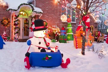 Canadian Christmas stock image. Image of blue, covered - 21284189