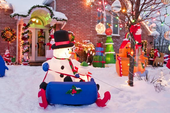 Canadian Christmas stock image. Image of blue, covered - 21284189