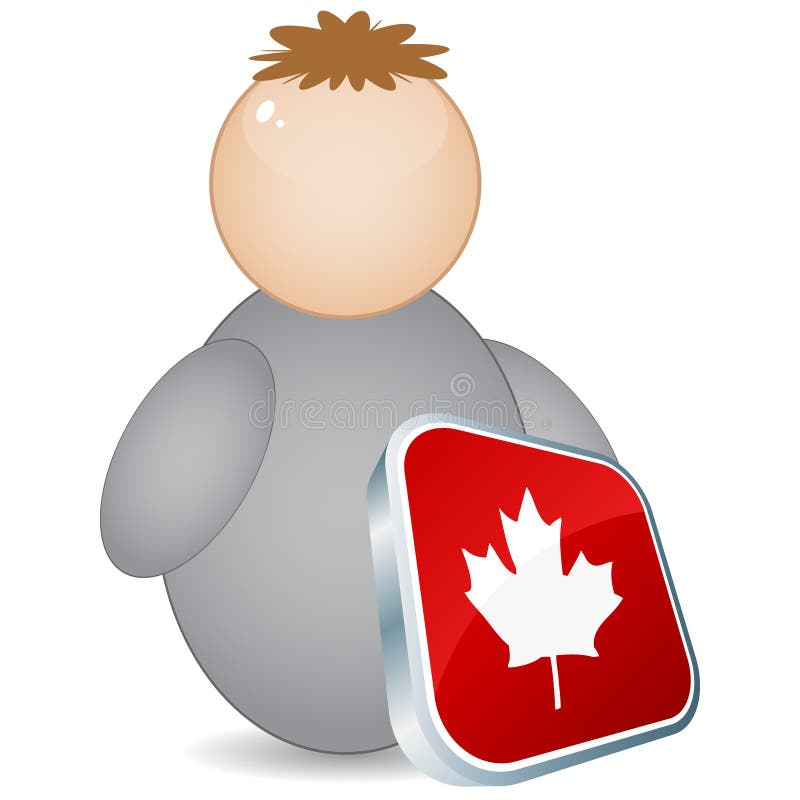 Canadian citizen stock vector. Illustration of shine - 14183909