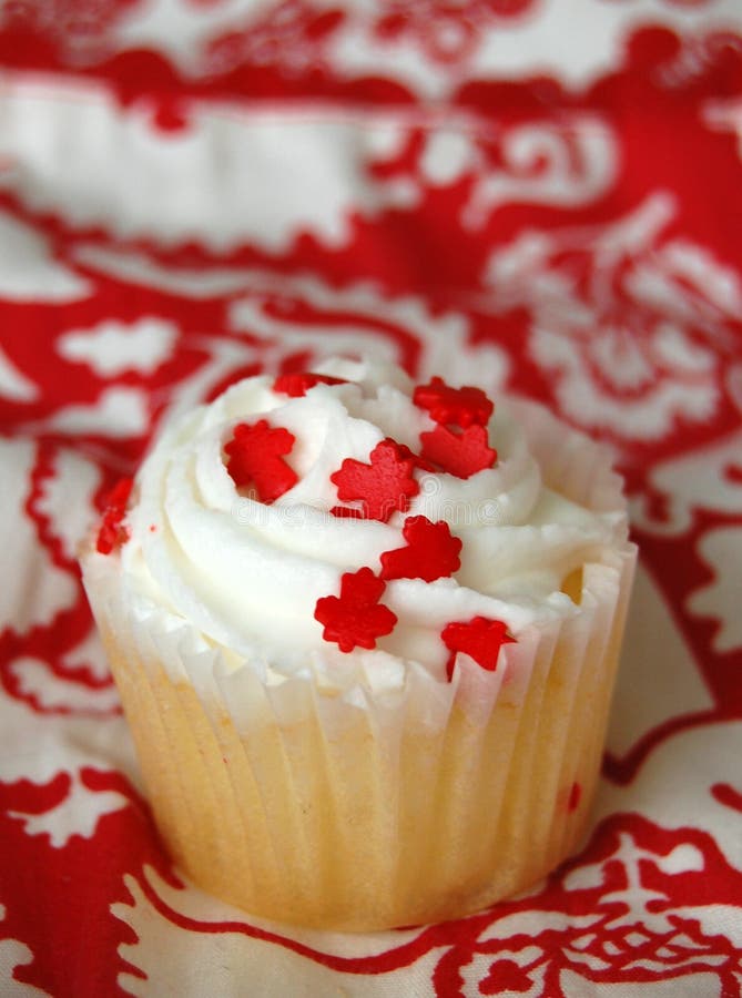 Canadian Cupcake stock photo. Image of baking, topping - 31960094