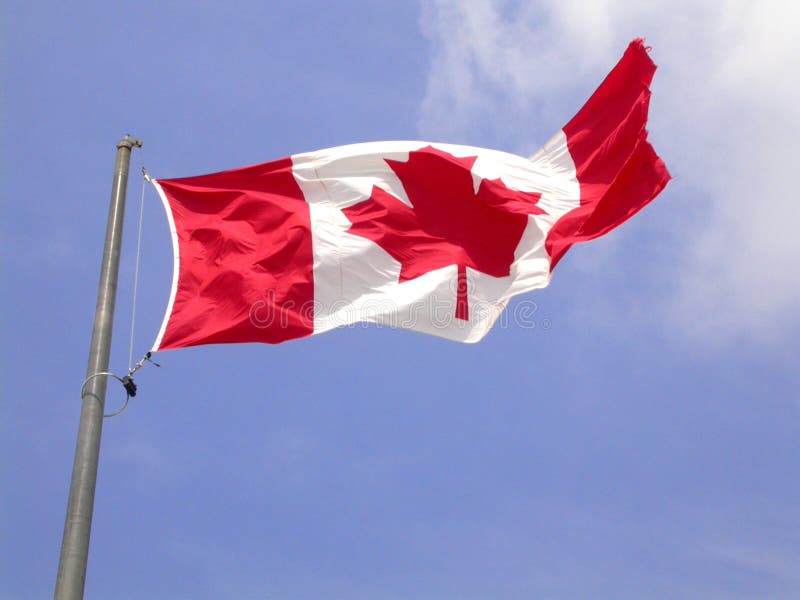 American, Canadian, Israeli Flags Stock Image - Image of flagpoles ...