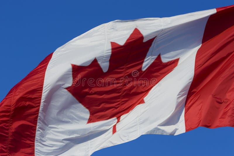 Terry Fox Memorial and Canadian Flag | Thunder Bay Stock Image - Image ...