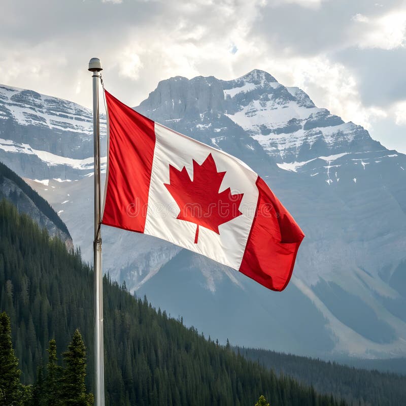 The Canadian Flag Features a Red Field with a White Square in the ...