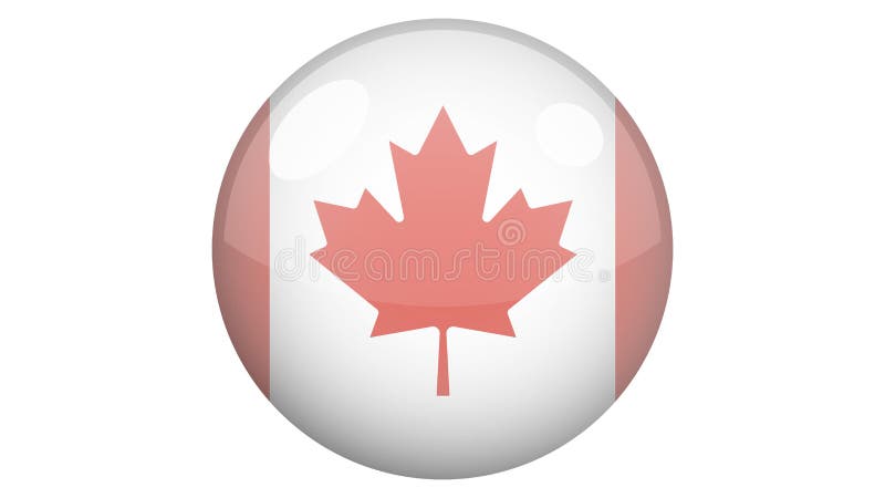 Canadian flag icon stock vector. Illustration of country - 219729144