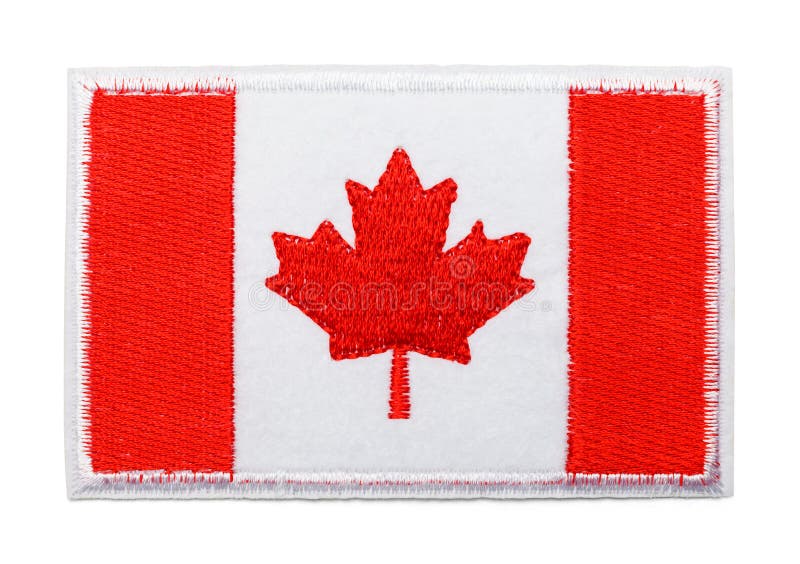 Canadian Flag Patch stock photo. Image of symbol, white - 92477416
