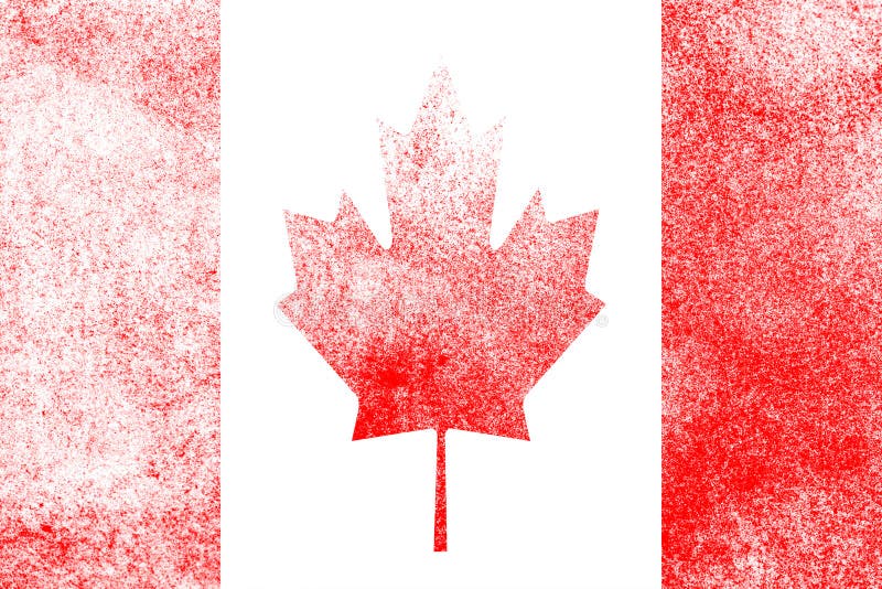 Canadian Flag with Texture. Template for Design Stock Image - Image of ...