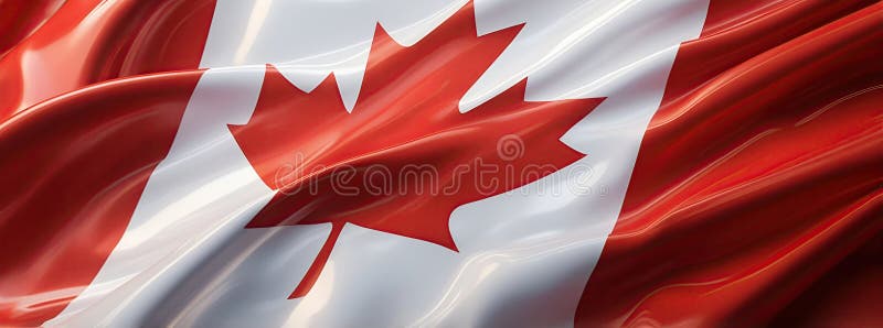 Canadian Flag Wave for Canada Day Stock Illustration - Illustration of ...