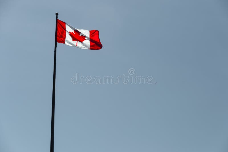 Canadian flag stock photo. Image of country, pale, blue - 71879036