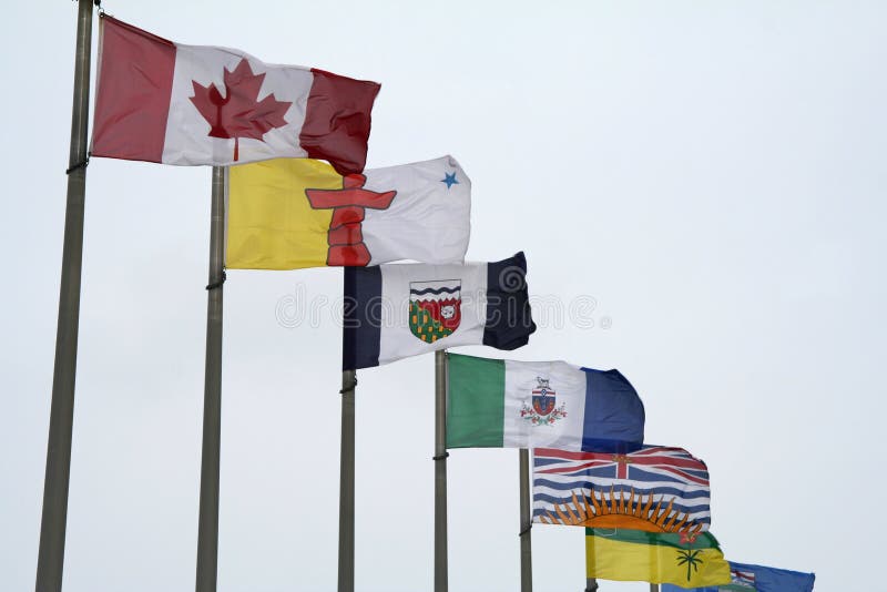 Canadian Flags stock image. Image of national, flying, maple - 515481